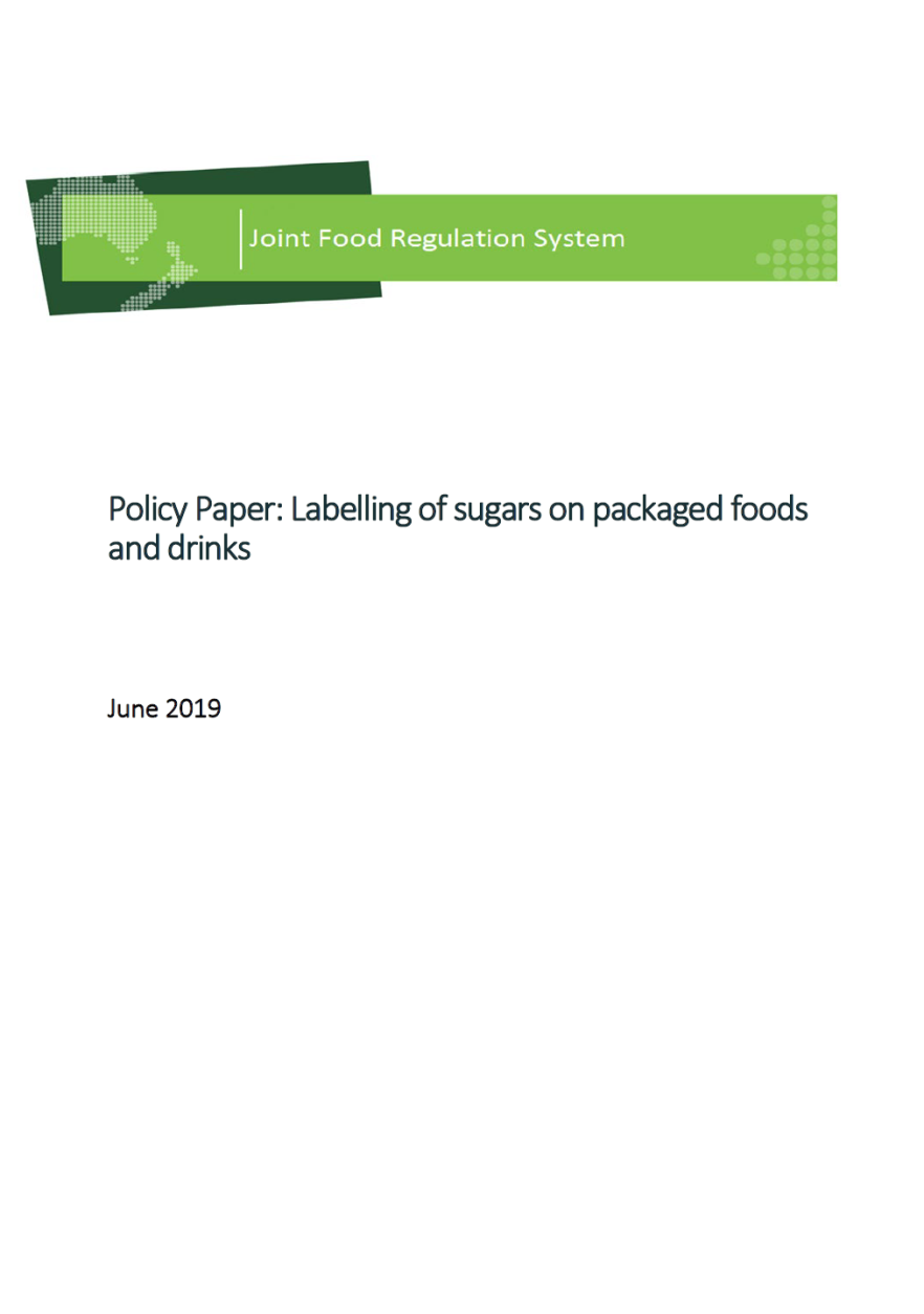 Labelling Of Sugars On Packaged Foods And Drinks Resources Collection